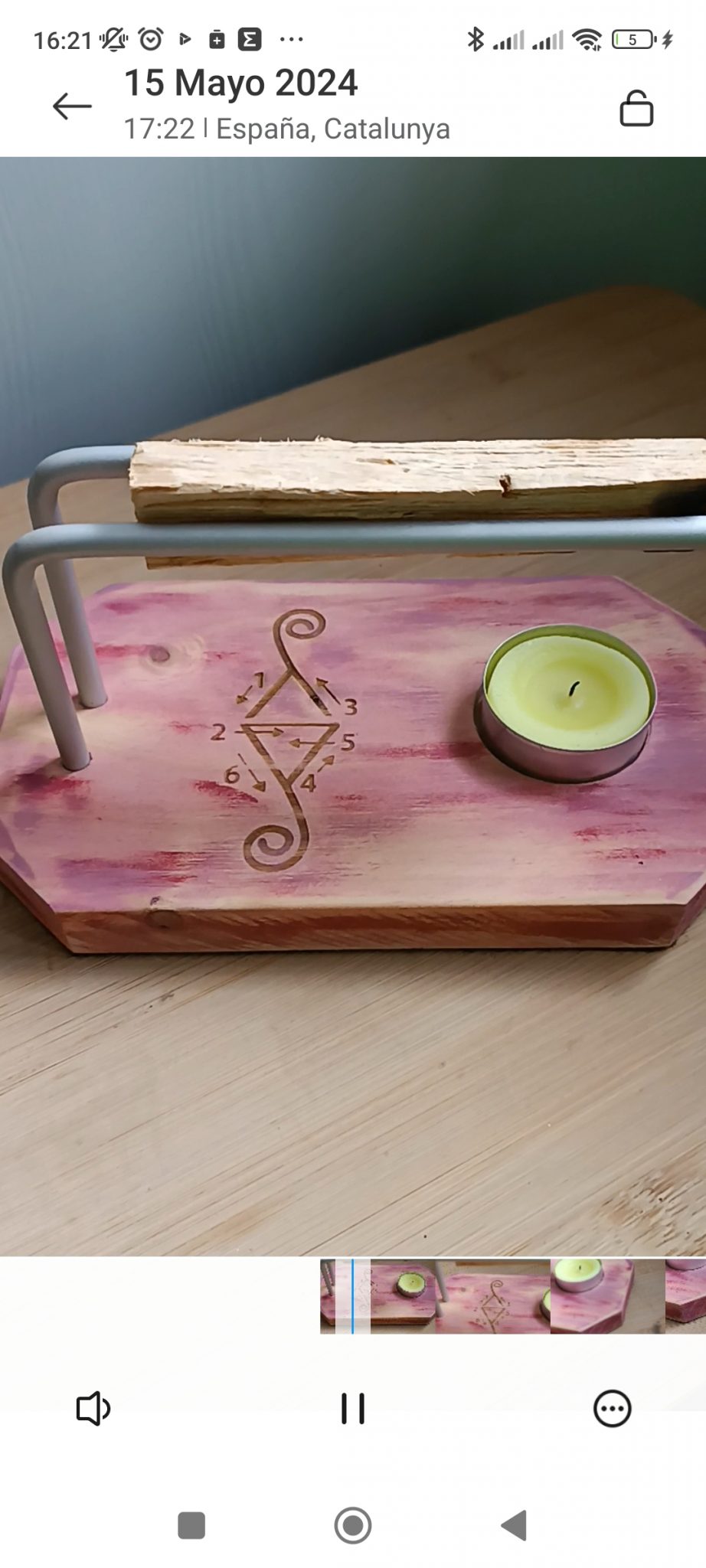 Quemador de palosanto con color – Hora de Tallar