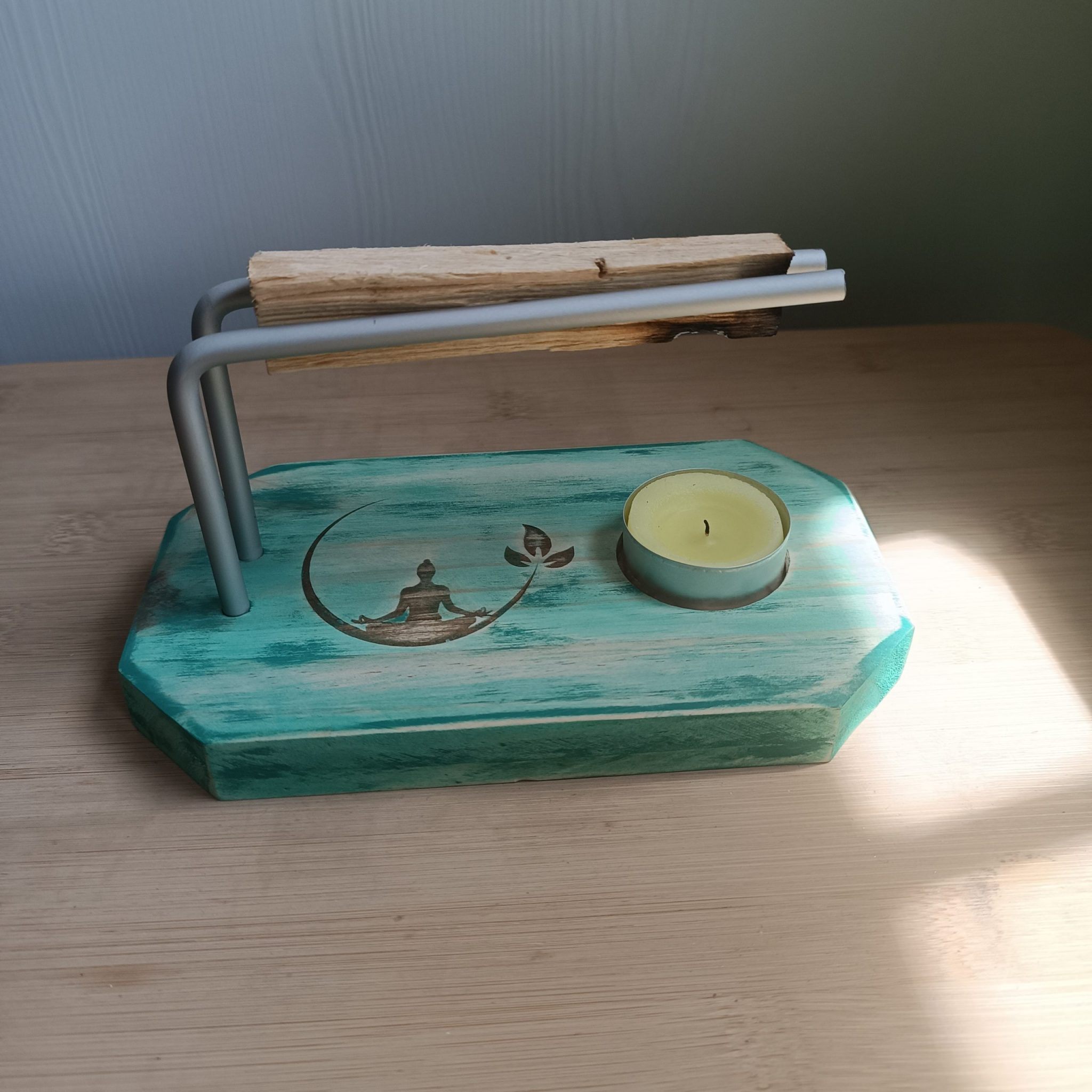 Quemador de palosanto con color - Hora de Tallar